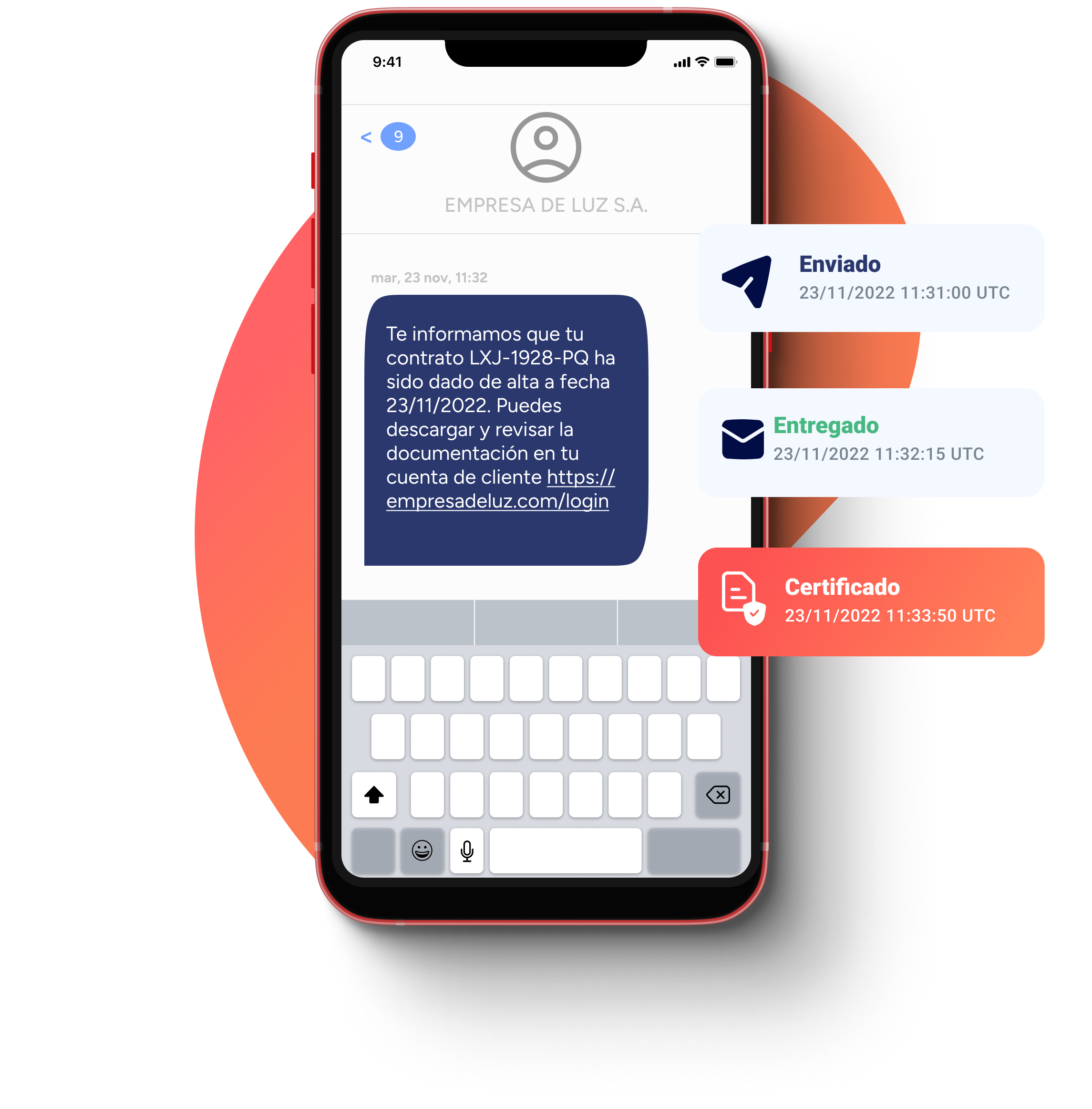 SMS Certificado - eEvidSMS by eEvidence